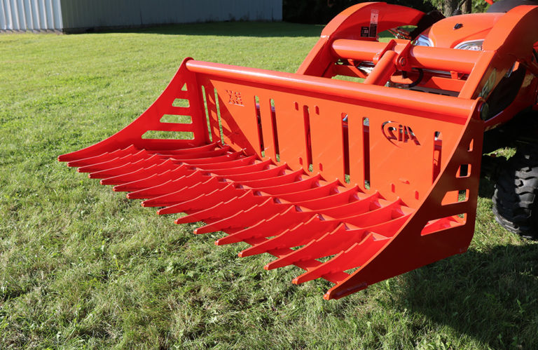 Ai2 48" Rock Bucket For Kubota BX 3-Pin Style Attachment